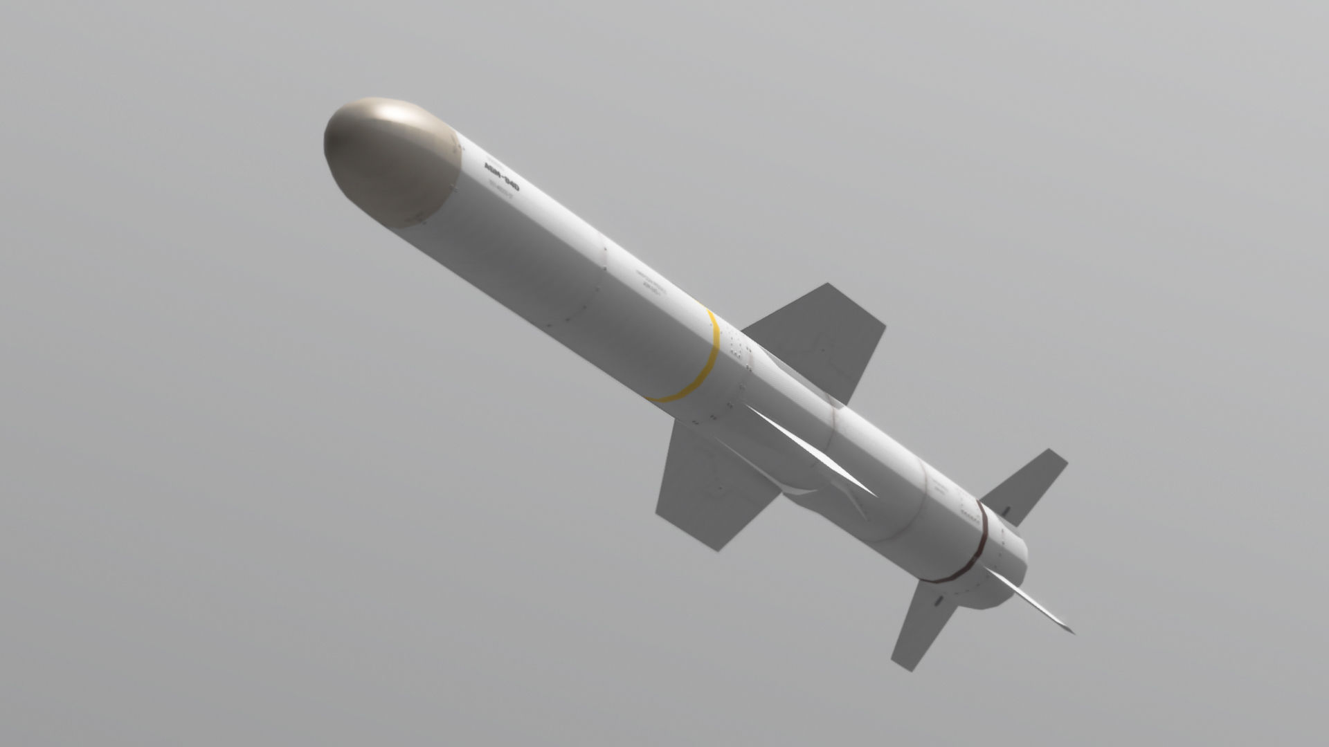 3D model AGM-84D HARPOON Anti-Ship Missile VR / AR / low-poly | CGTrader