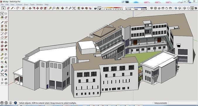 SKP SCHOOL B6 3D model | CGTrader
