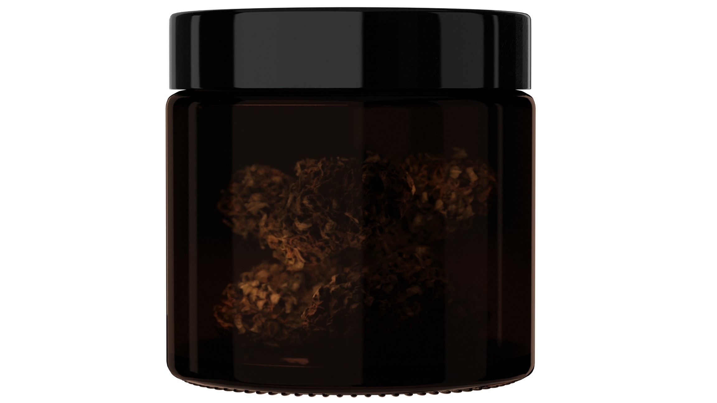 Glass crucible with label white and brown 3D model | CGTrader