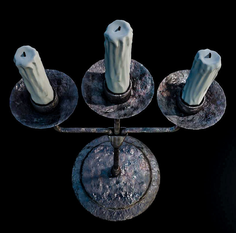 Candle 3D Model candelabra 3D model | CGTrader