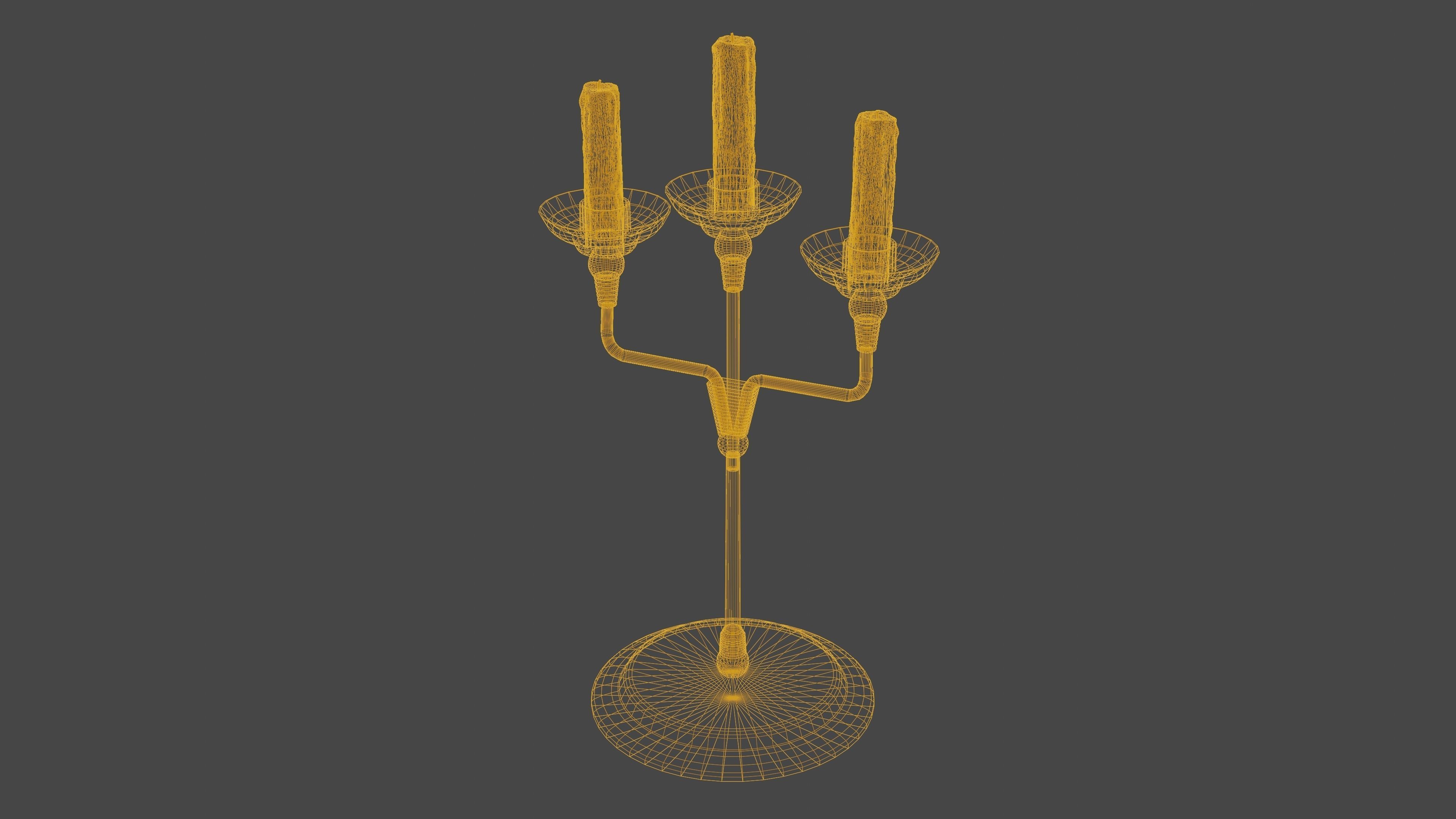 Candle 3D Model candelabra 3D model | CGTrader