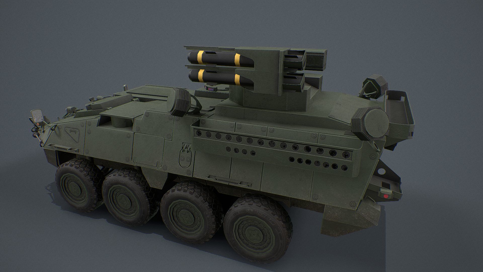 3D model Stryker A1 IM-SHORAD VR / AR / low-poly | CGTrader