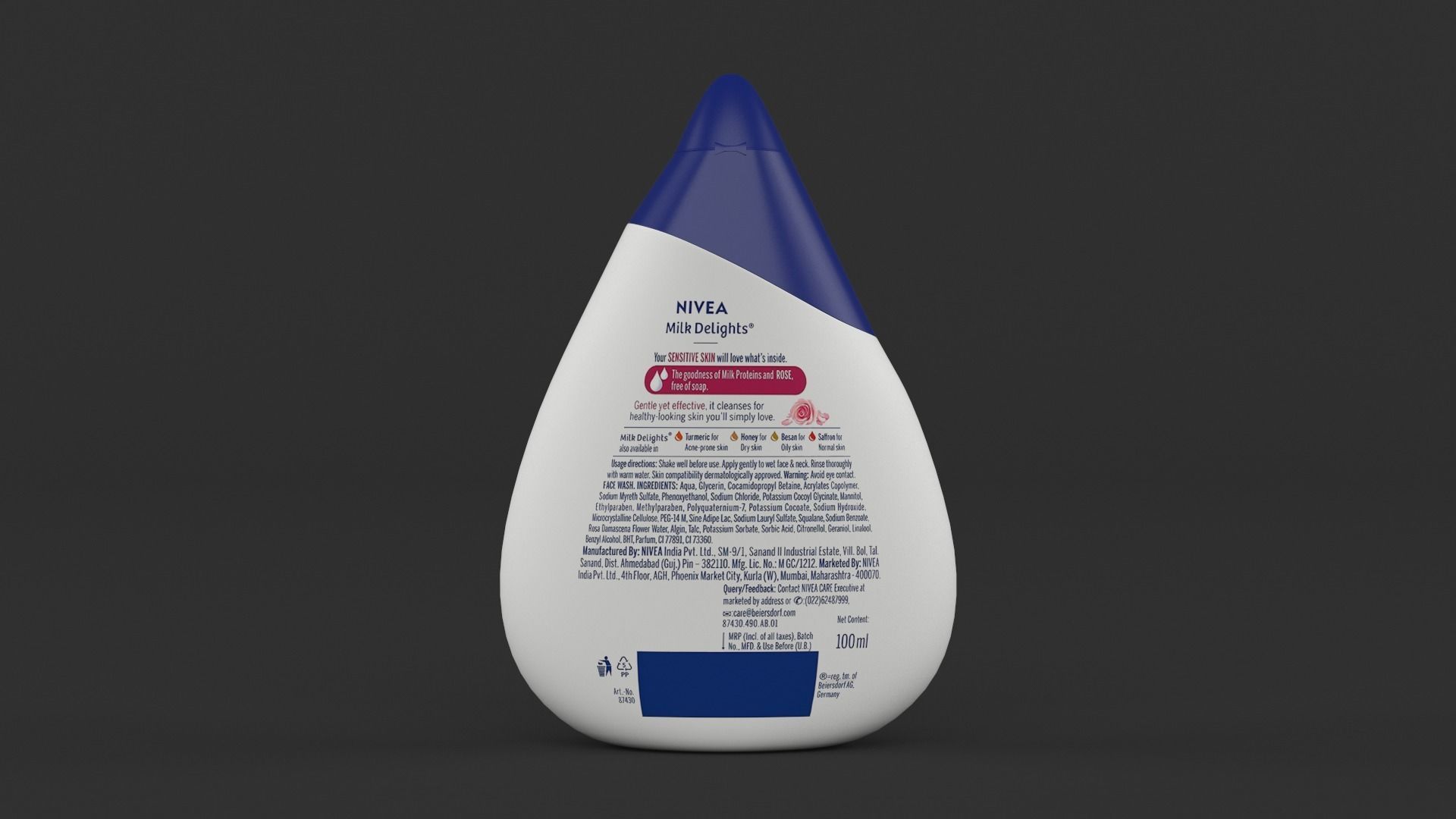 NIvea Face Wash 3D model | CGTrader