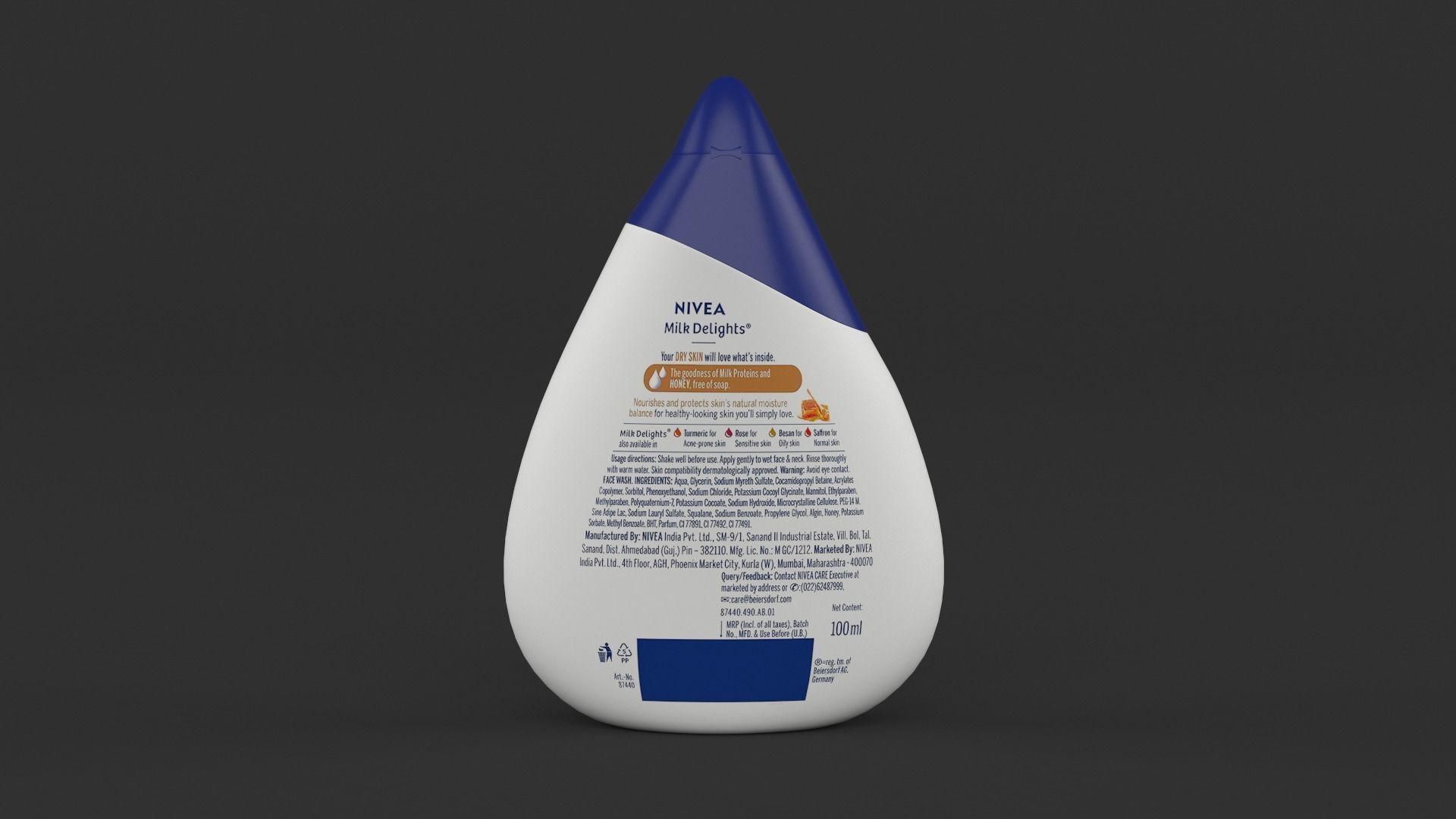 NIvea Face Wash 3D model | CGTrader