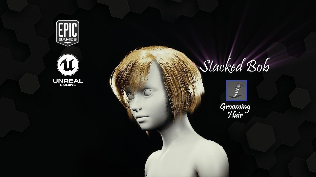 Short Stacked Bob free VR / AR / low-poly 3D model | CGTrader