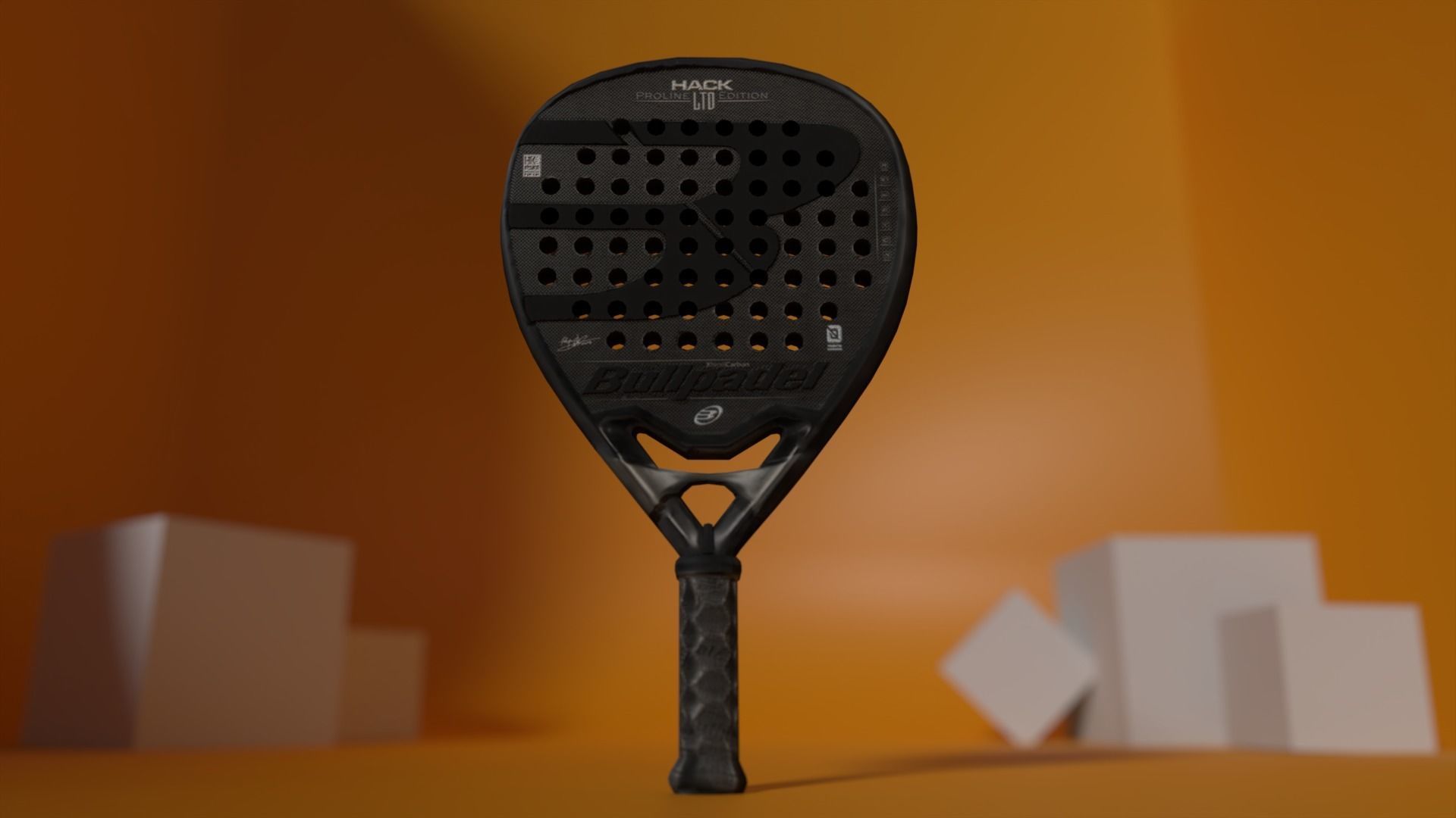 3D model Padel - Sport Paddle racket - BullPadel Hack ltd edition VR ...