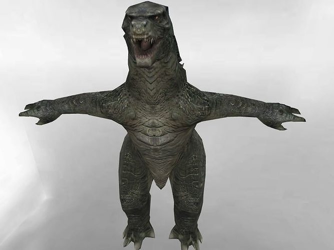 3D model Godzilla Low Poly VR / AR / low-poly | CGTrader