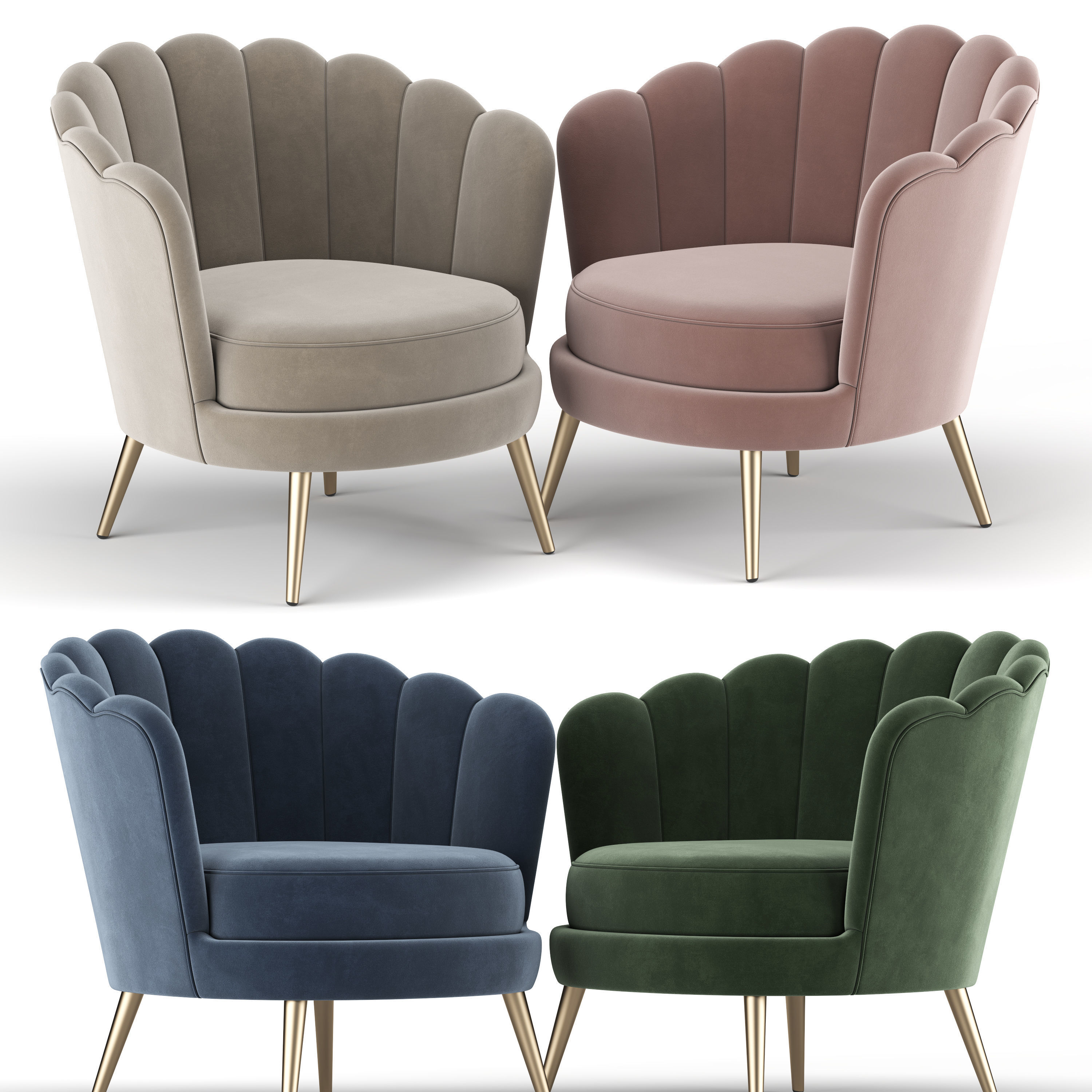 Demers Barrel Chair 3D model | CGTrader