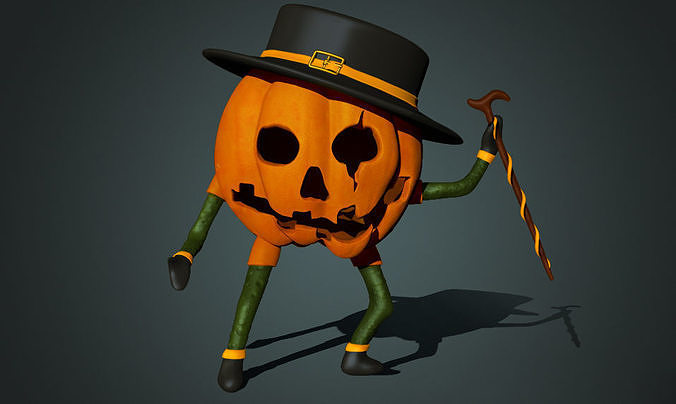 Unique pumpkinheaded trinity - Pack 3D model | CGTrader