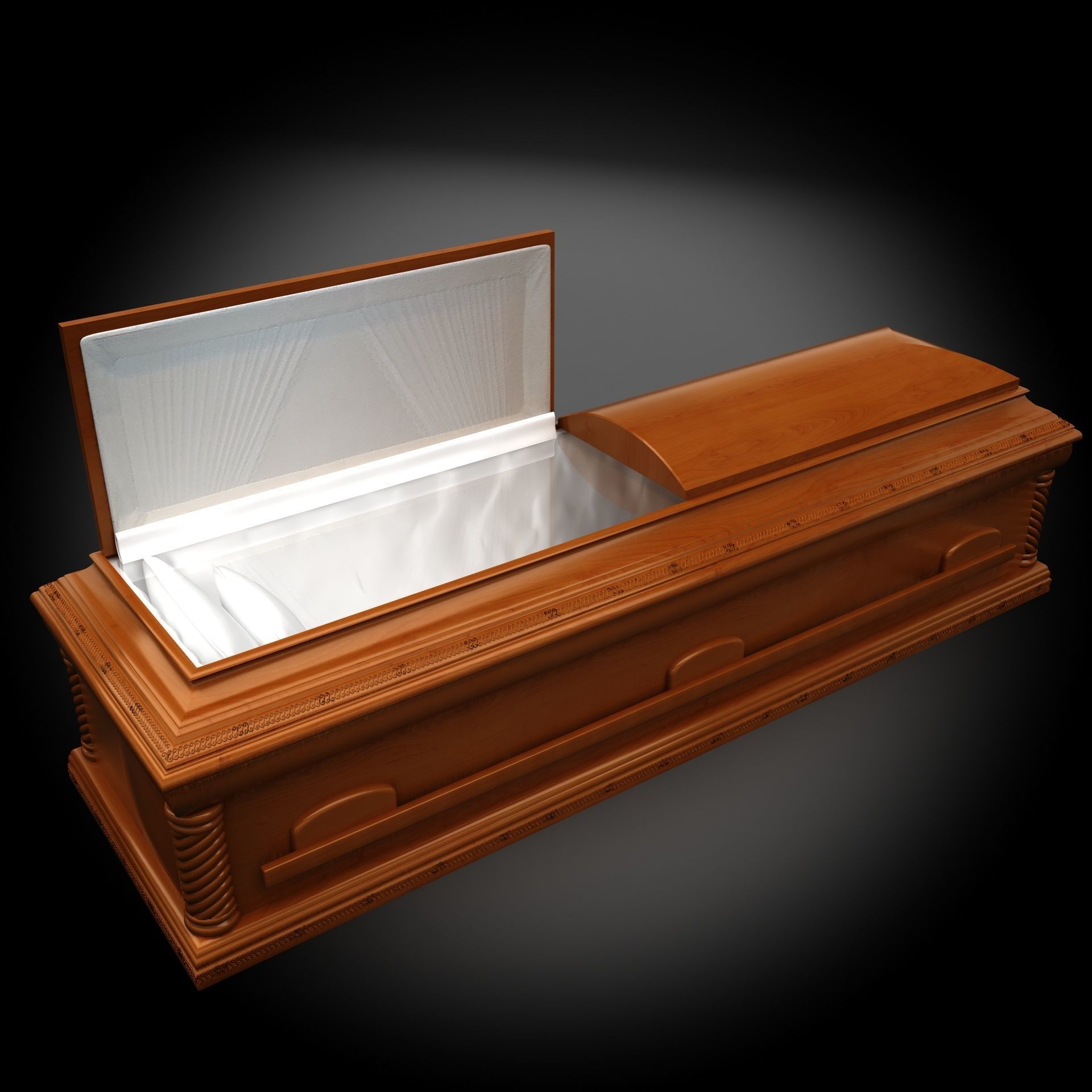 High Def wood Coffin Italian 3D model | CGTrader