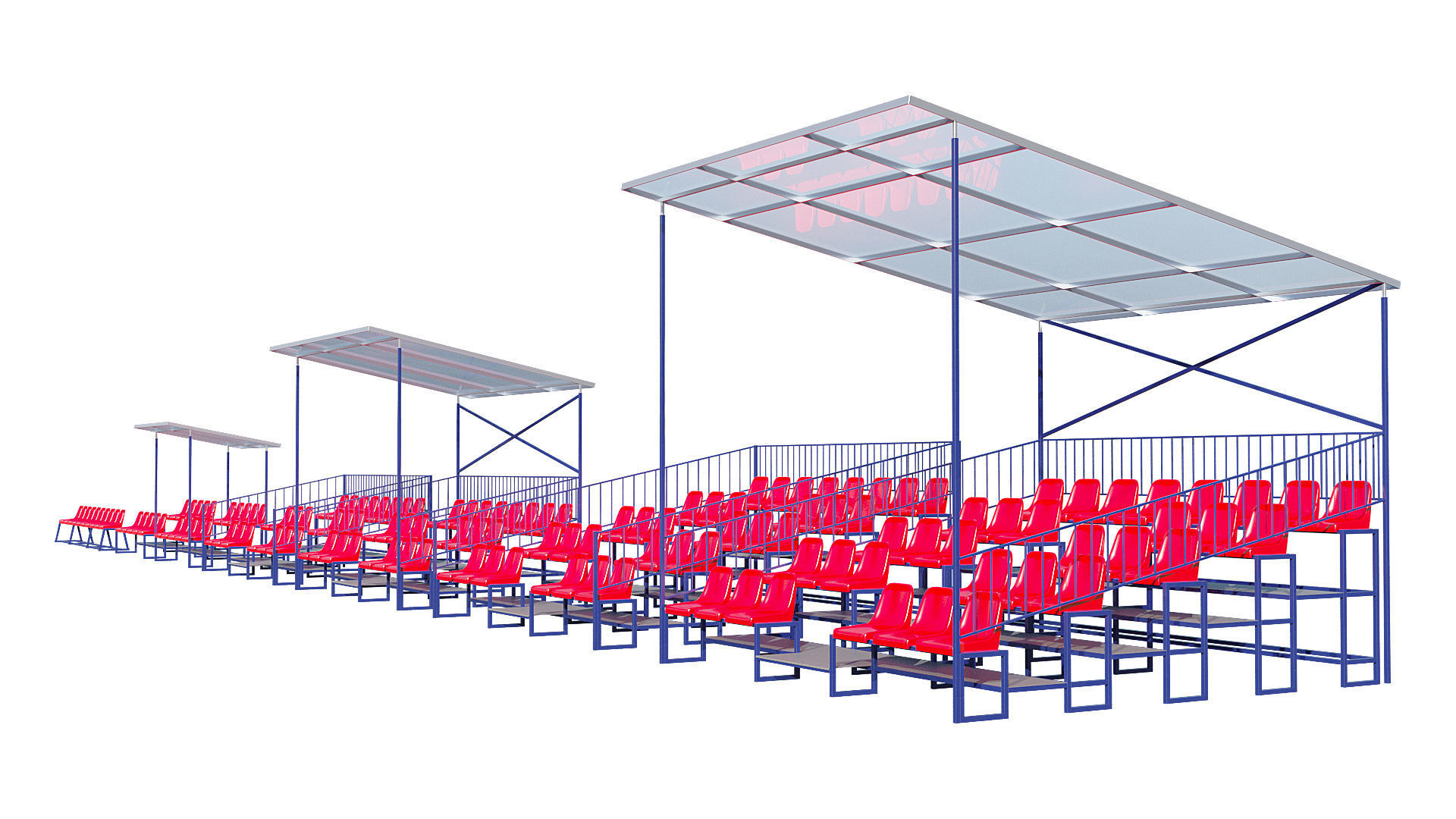 3D Stadium Seating Tribune pack | CGTrader