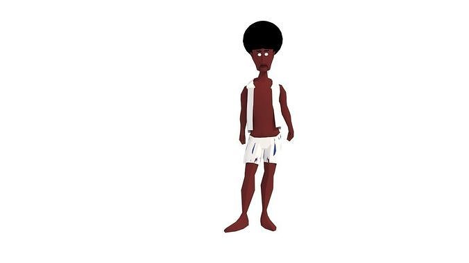 3D model Game Character Black Guy VR / AR / low-poly | CGTrader