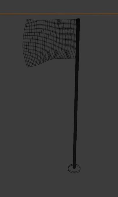 3D model simple Red flag VR / AR / low-poly | CGTrader