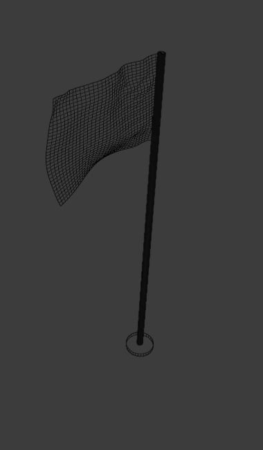 3D model simple Red flag VR / AR / low-poly | CGTrader
