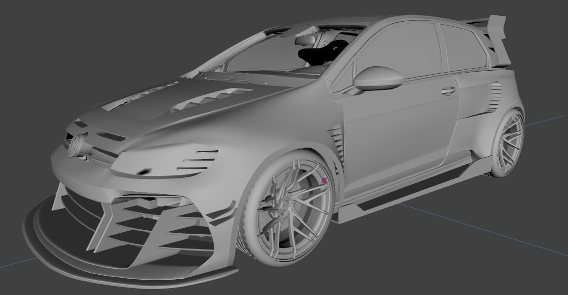 VW Golf Hycade 3D Model HQ Detail 3D model | CGTrader