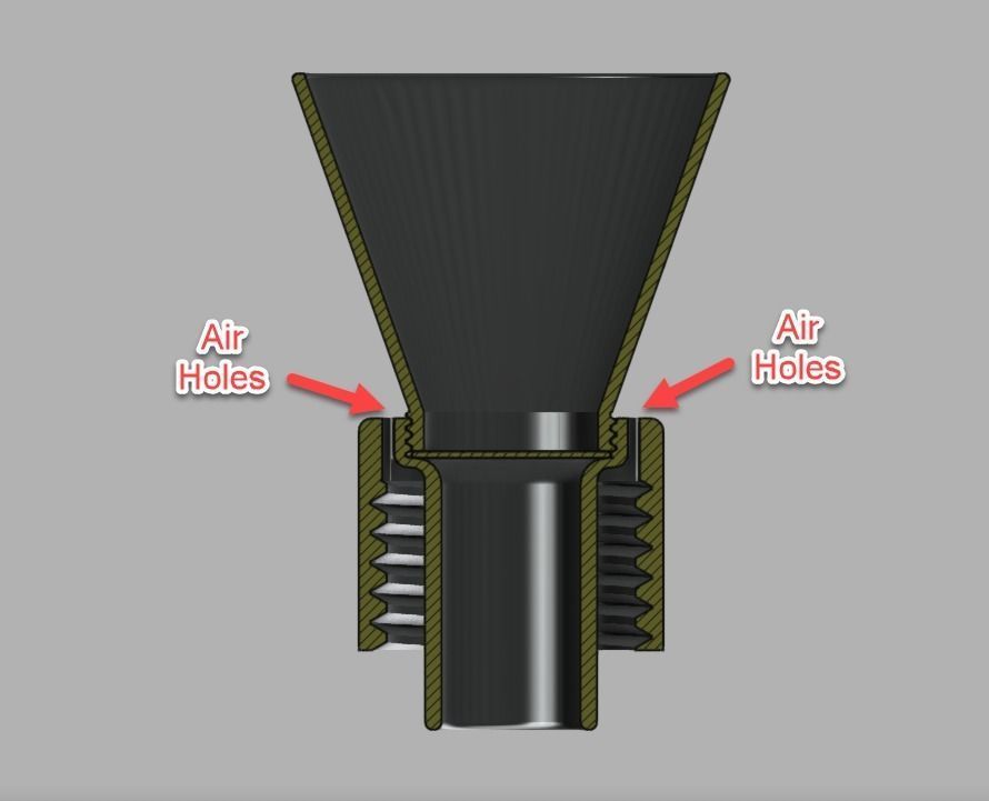 Screw on Bottle Resin Funnel with Filter free 3D model | CGTrader