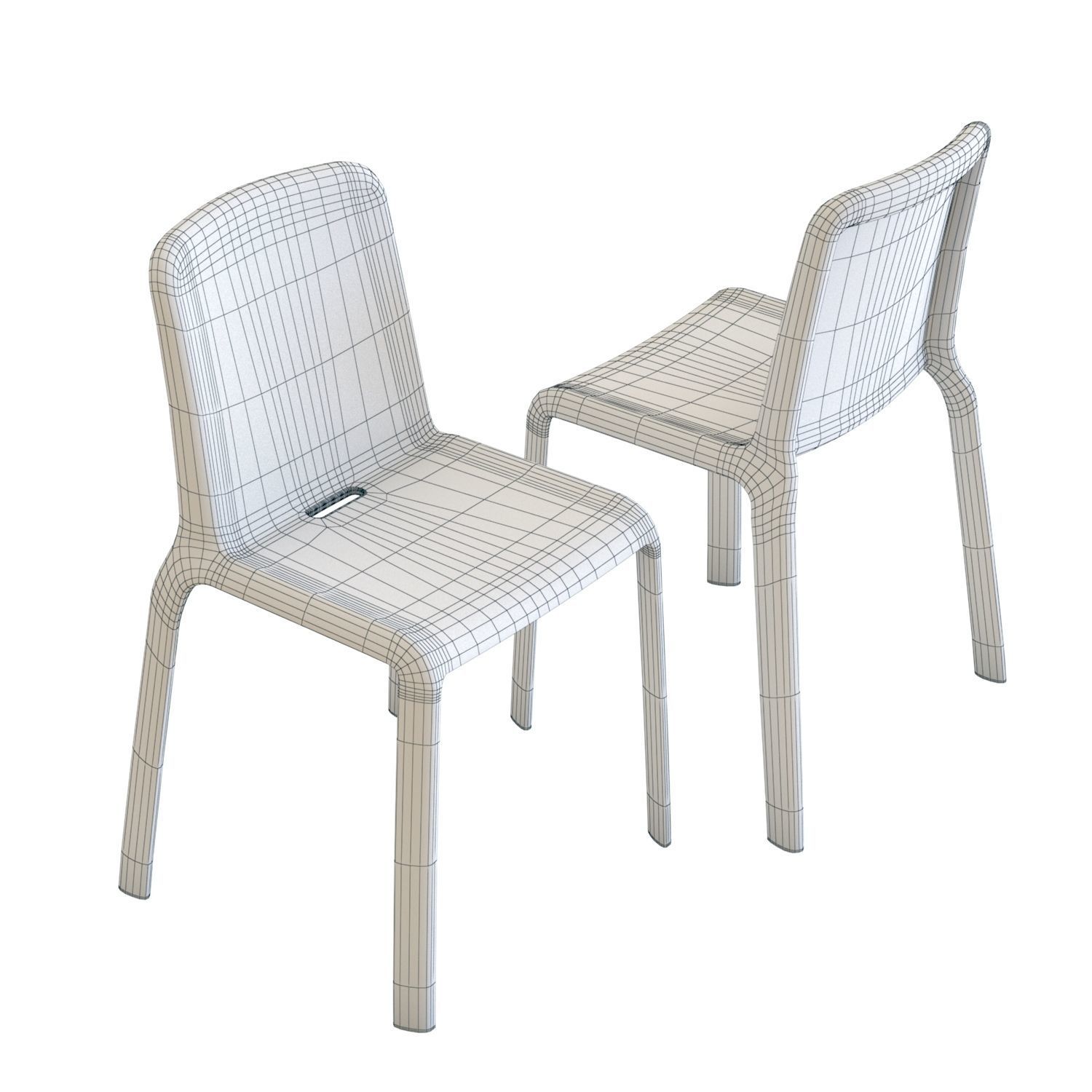Scavolini Snow Dining Chair 3D model | CGTrader