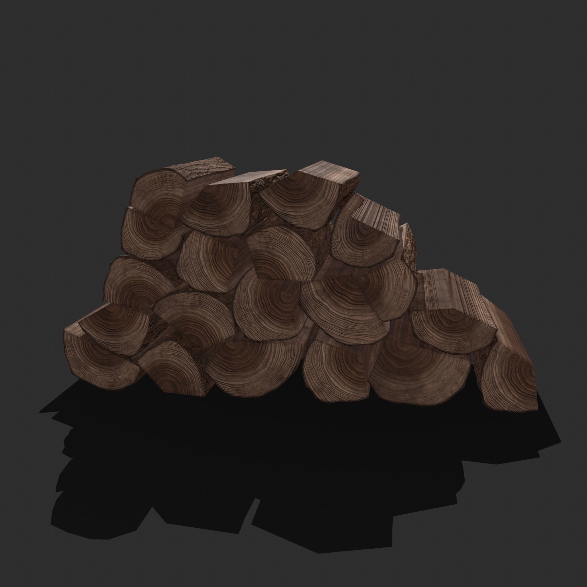 3D model Wood Stack Pieces VR / AR / low-poly | CGTrader