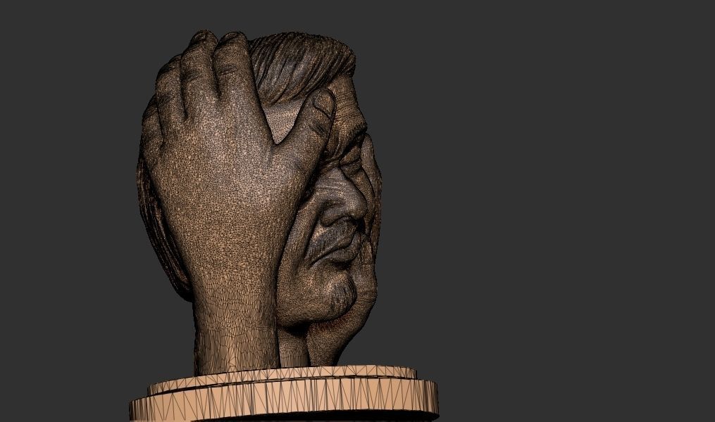 Funny face design free 3D model 3D printable | CGTrader