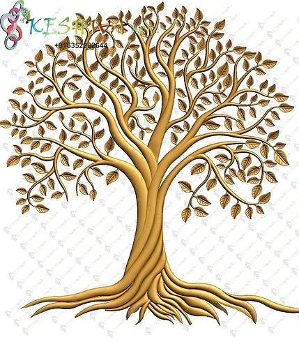 Tree stl model of life svg cut file 3D model 3D printable | CGTrader