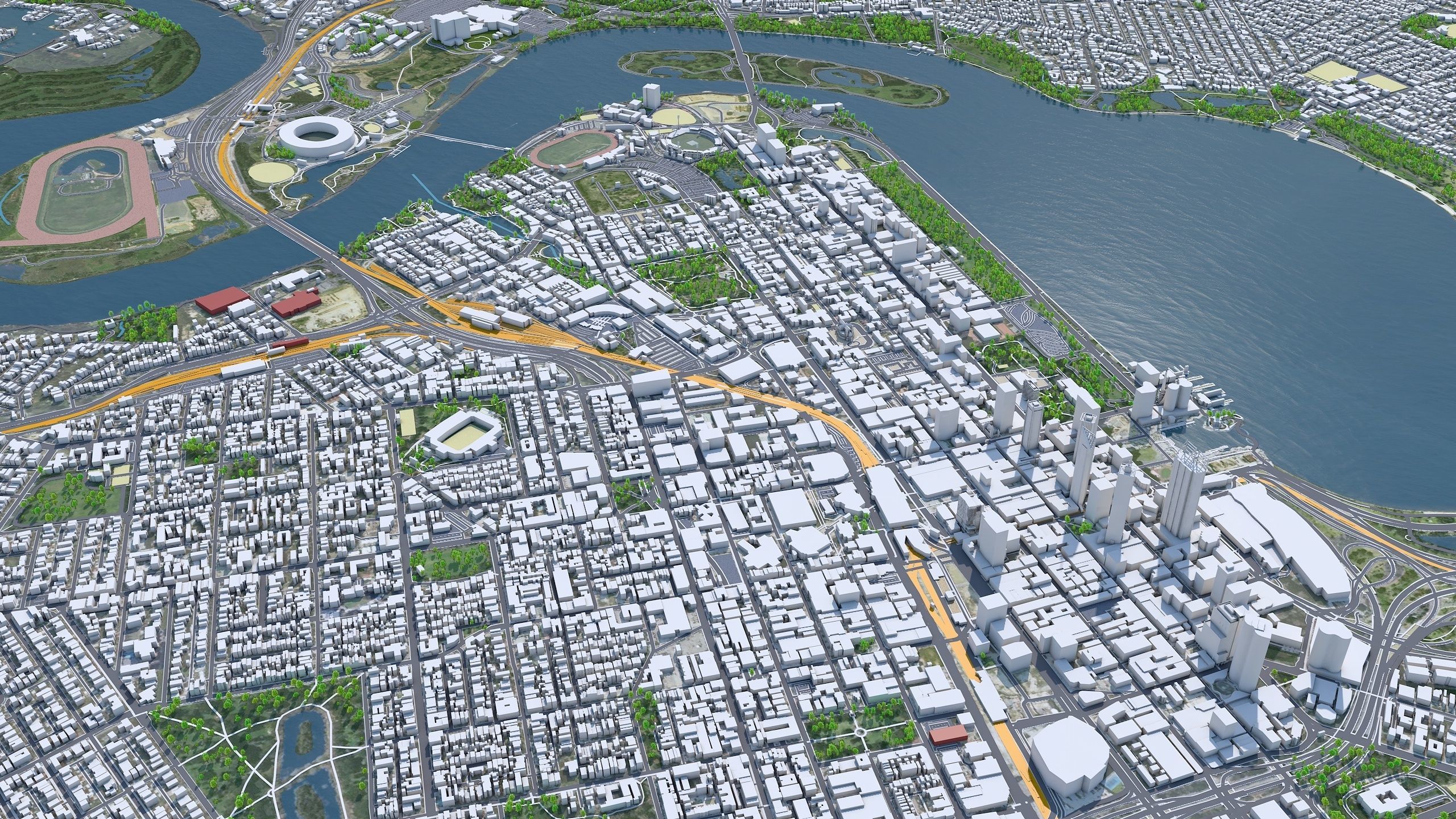 3D model Perth City Australia VR / AR / low-poly | CGTrader