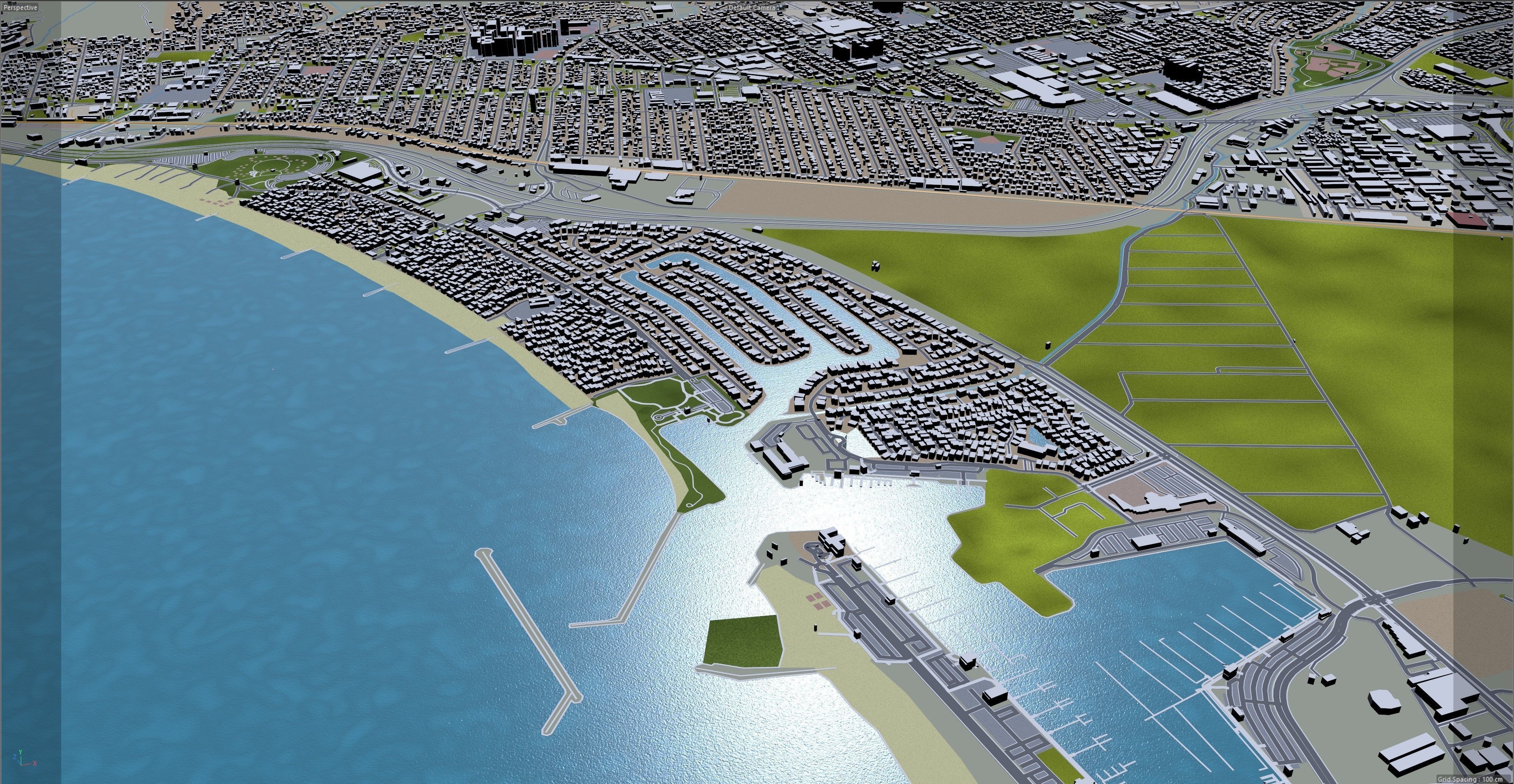 3D model Oxnard California USA 30km VR / AR / low-poly | CGTrader