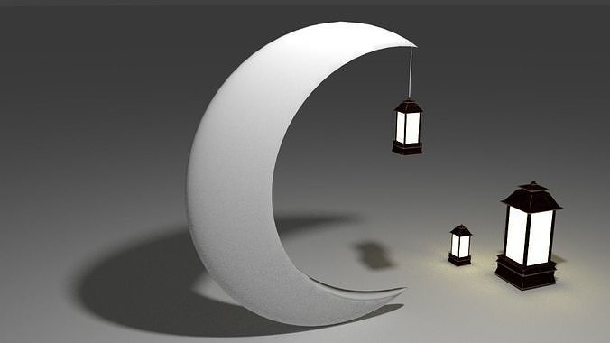 Moon crescent 3D model 3D printable | CGTrader