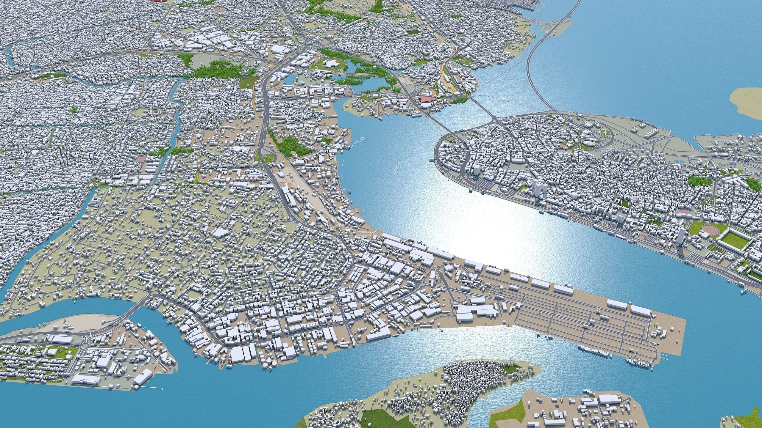 3D model Lagos Full City Nigeria VR / AR / low-poly | CGTrader