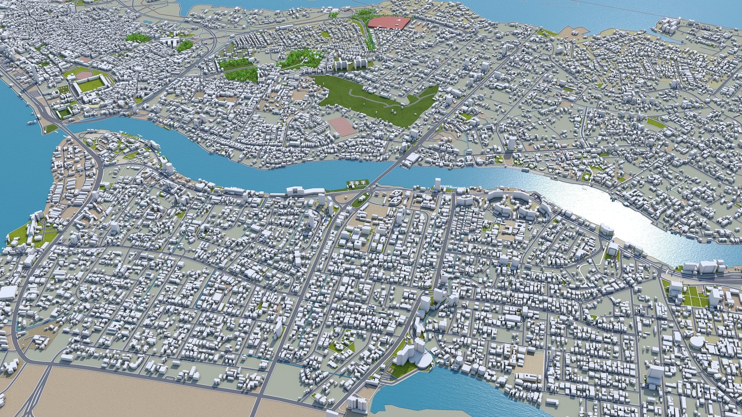 3D model Lagos Full City Nigeria VR / AR / low-poly | CGTrader