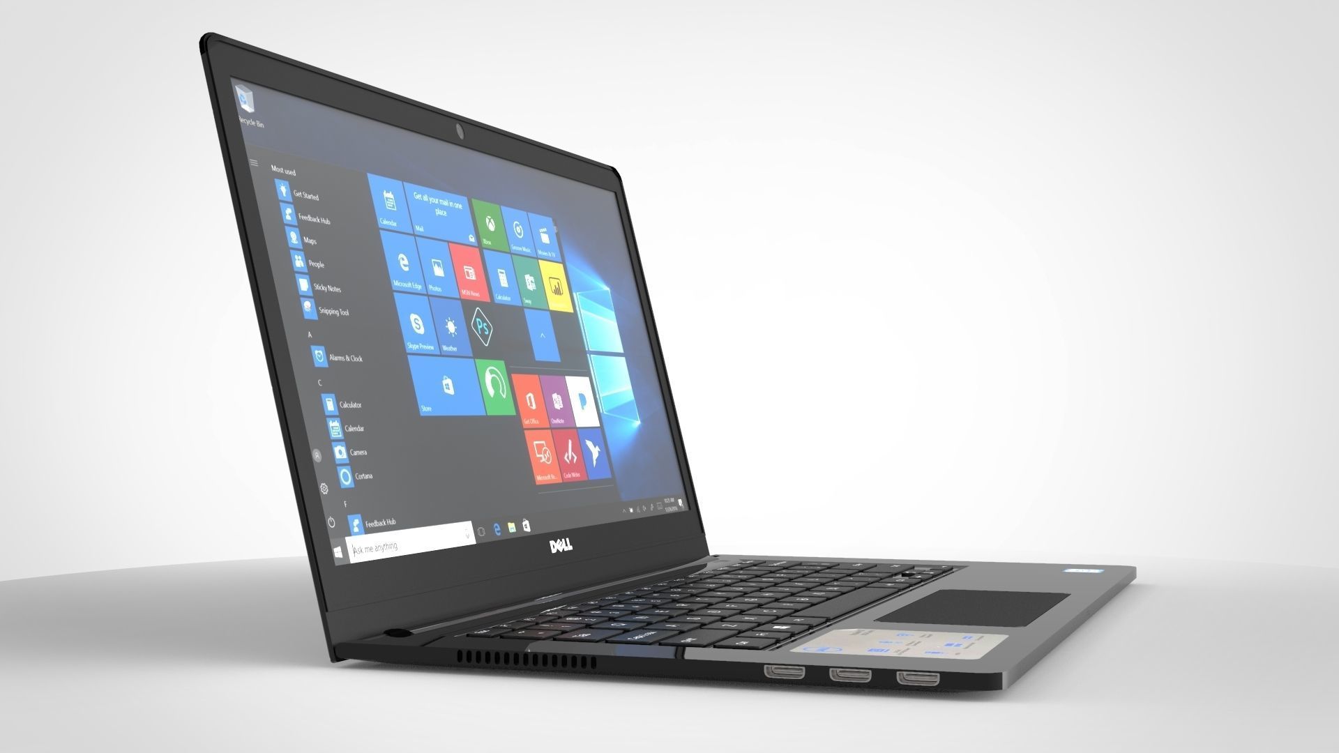 Dell Laptop free VR / AR / low-poly 3D model | CGTrader