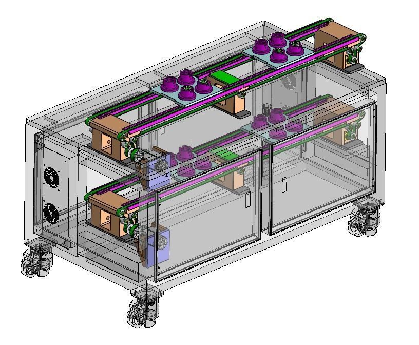 Fully automatic bulb assembly production line 3D model | CGTrader