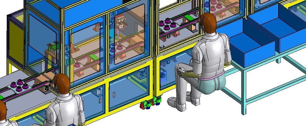 Fully automatic bulb assembly production line 3D model | CGTrader