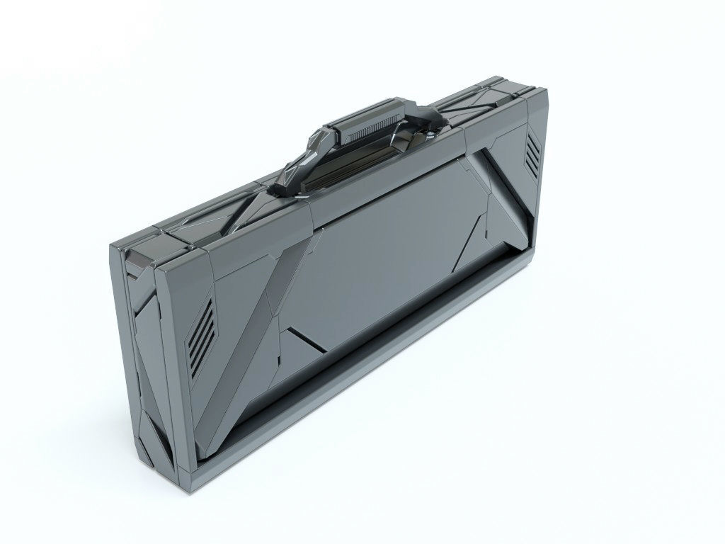 Sci-Fi Storage Box Case High-poly 3D model | CGTrader