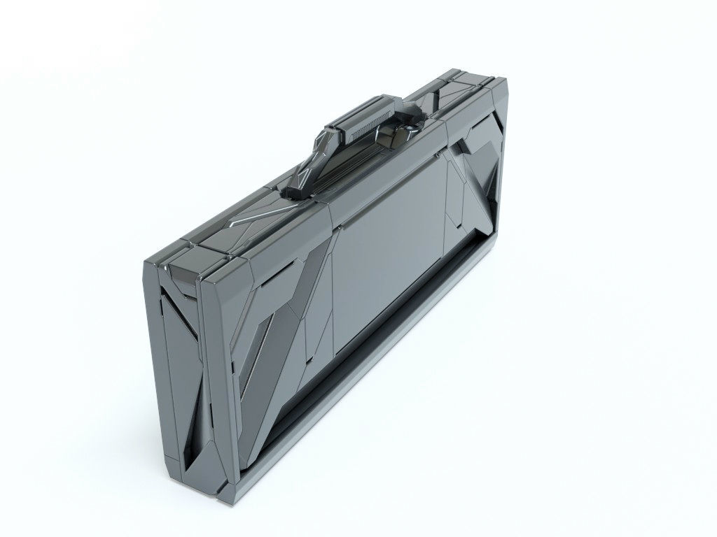 Sci-Fi Storage Box Case High-poly 3D model | CGTrader