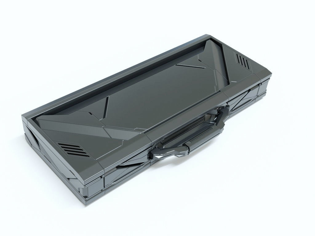 Sci-Fi Storage Box Case High-poly 3D model | CGTrader