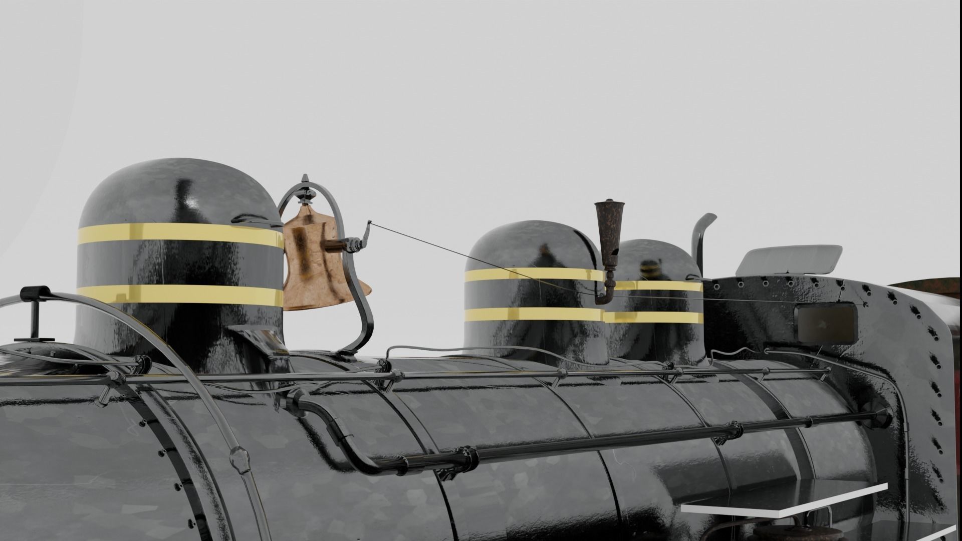 Essex Steam Train Engine Locomotive and Wagons 3D model | CGTrader