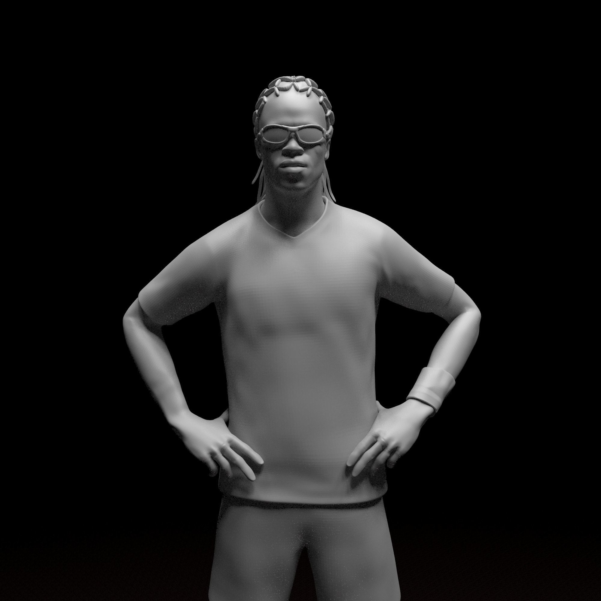 Davids Edgar Footballer Stl file 3d Model 3D model 3D printable | CGTrader