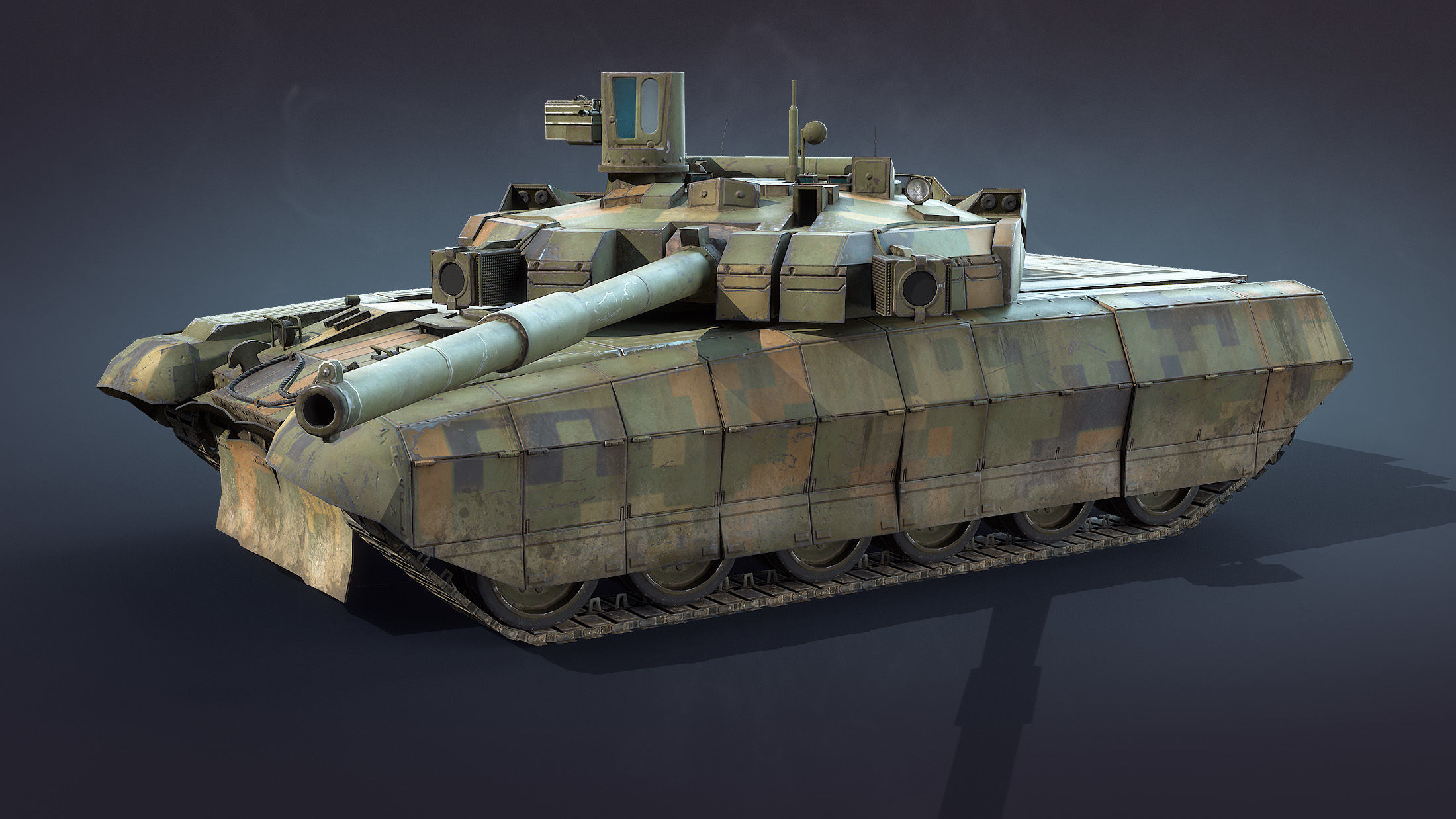 3D model T-84 Oplot-M Low-Poly VR / AR / low-poly | CGTrader