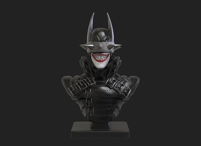 Batman who laughs bust 3D model 3D printable | CGTrader