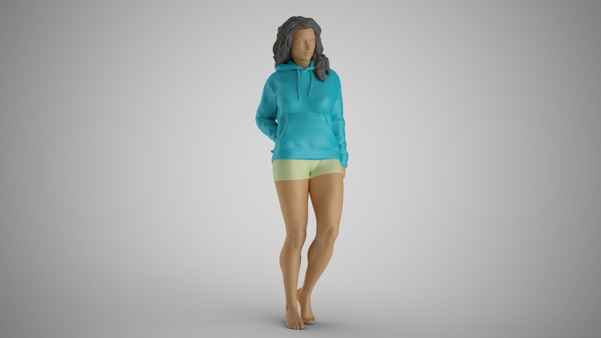 Wandering Girl 3D model 3D printable | CGTrader