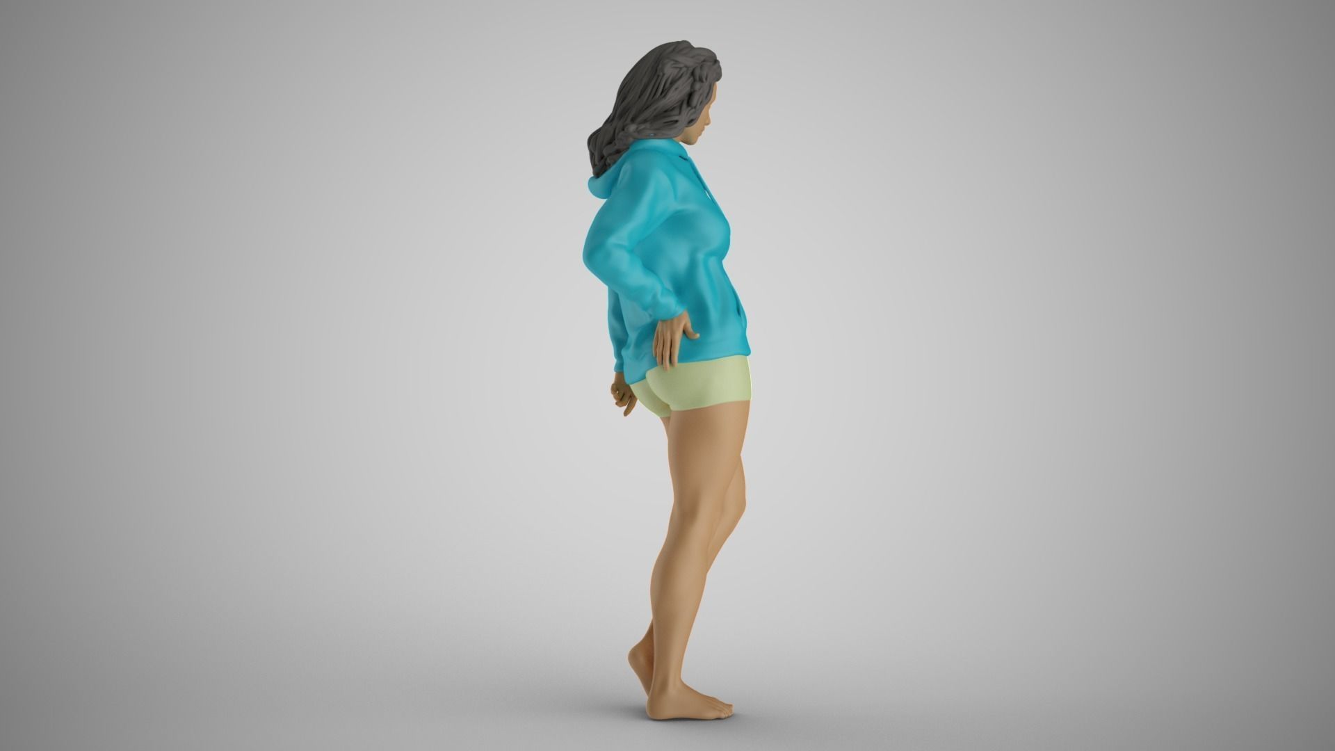 Wandering Girl 3D model 3D printable | CGTrader