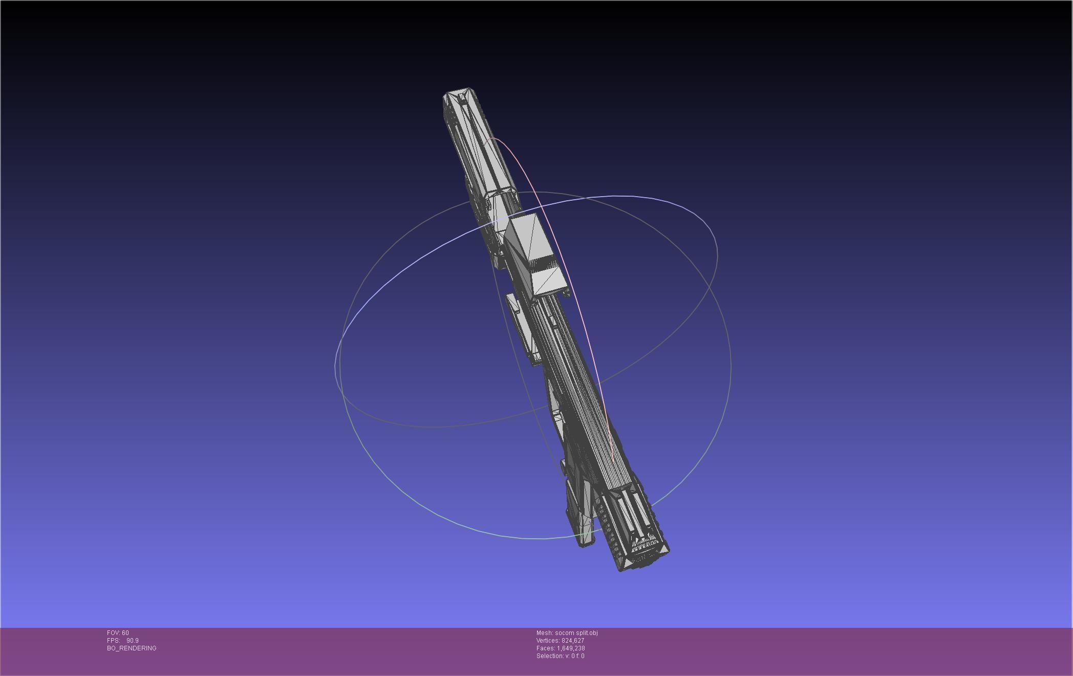 Halo ODST Socom Pistol Modular Shape 3D model | CGTrader