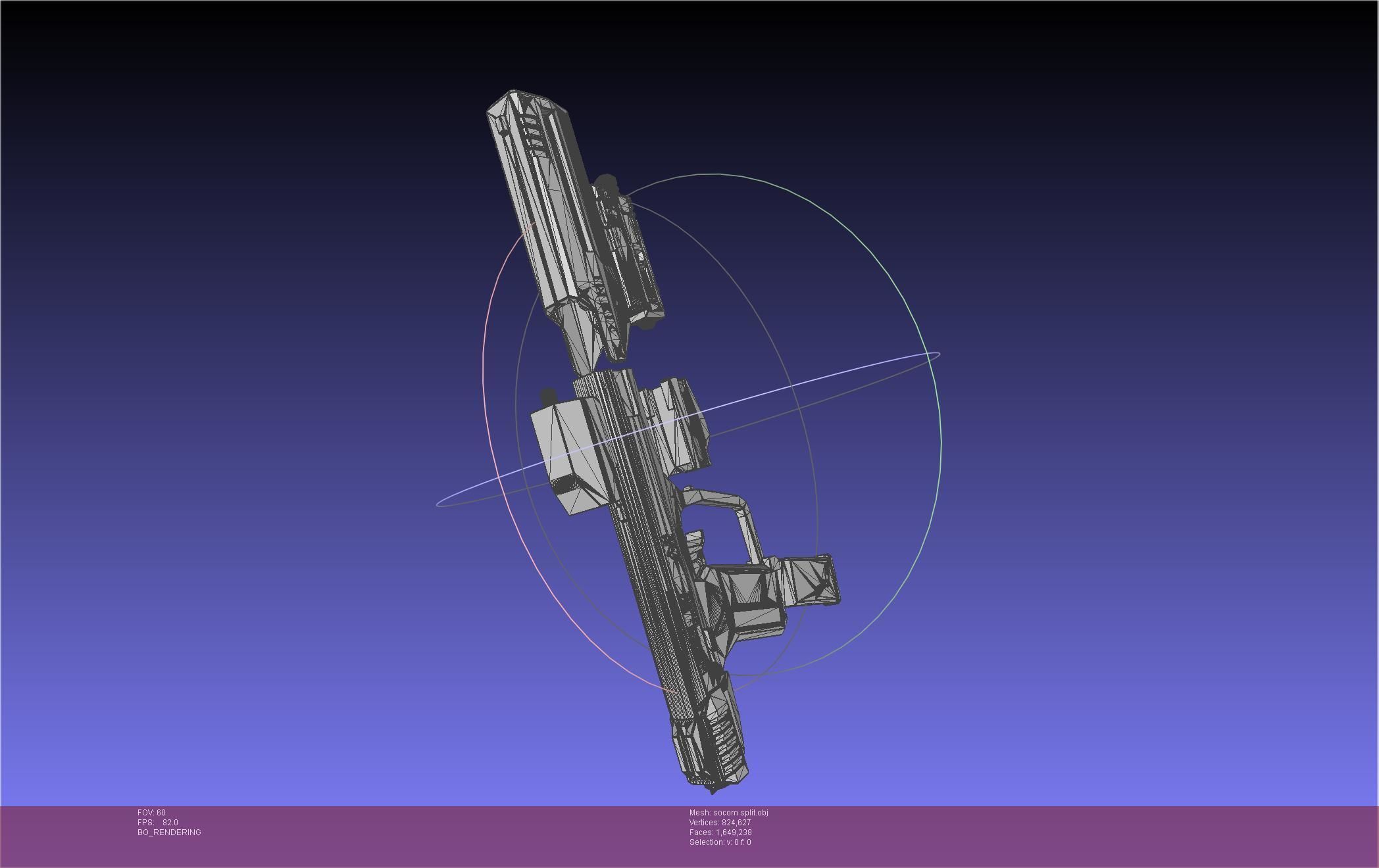Halo ODST Socom Pistol Modular Shape 3D model | CGTrader