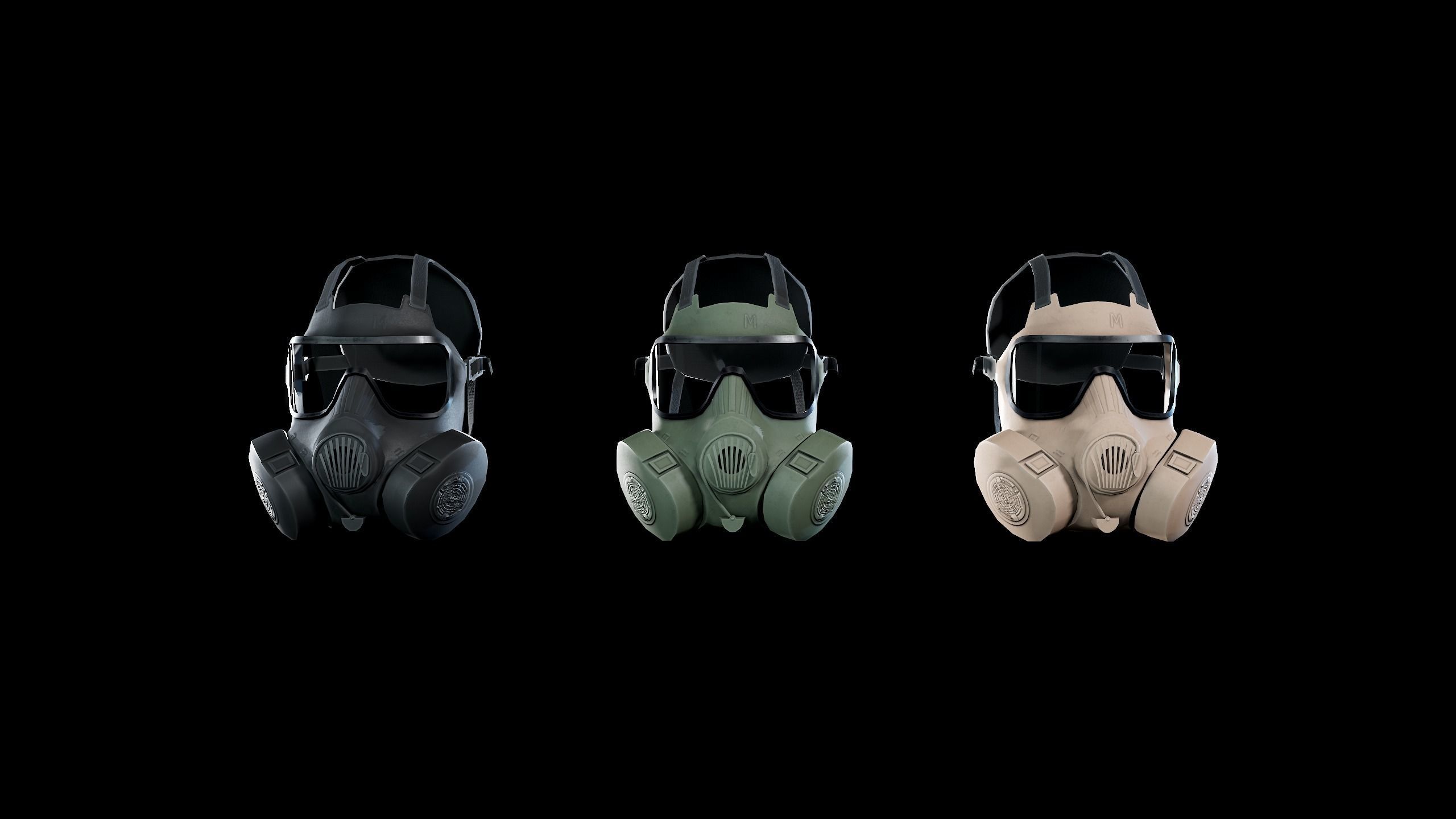 3D model M50 Gasmask VR / AR / low-poly | CGTrader