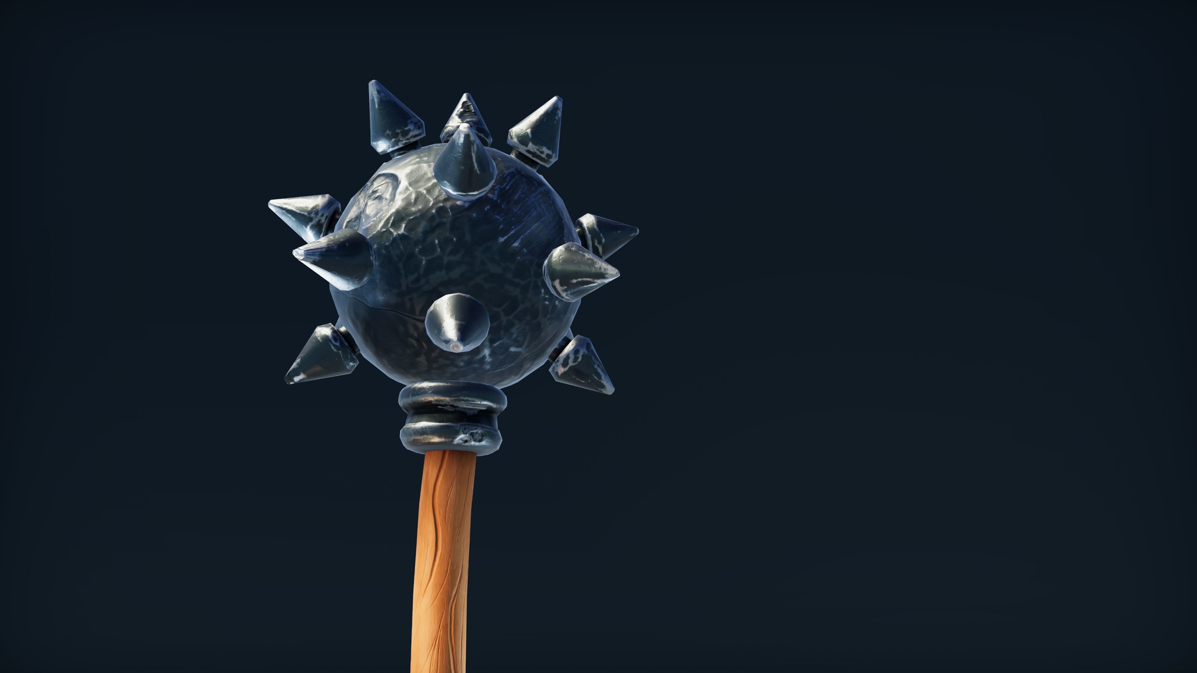 3D model Stylized Barbarian Mace VR / AR / low-poly | CGTrader