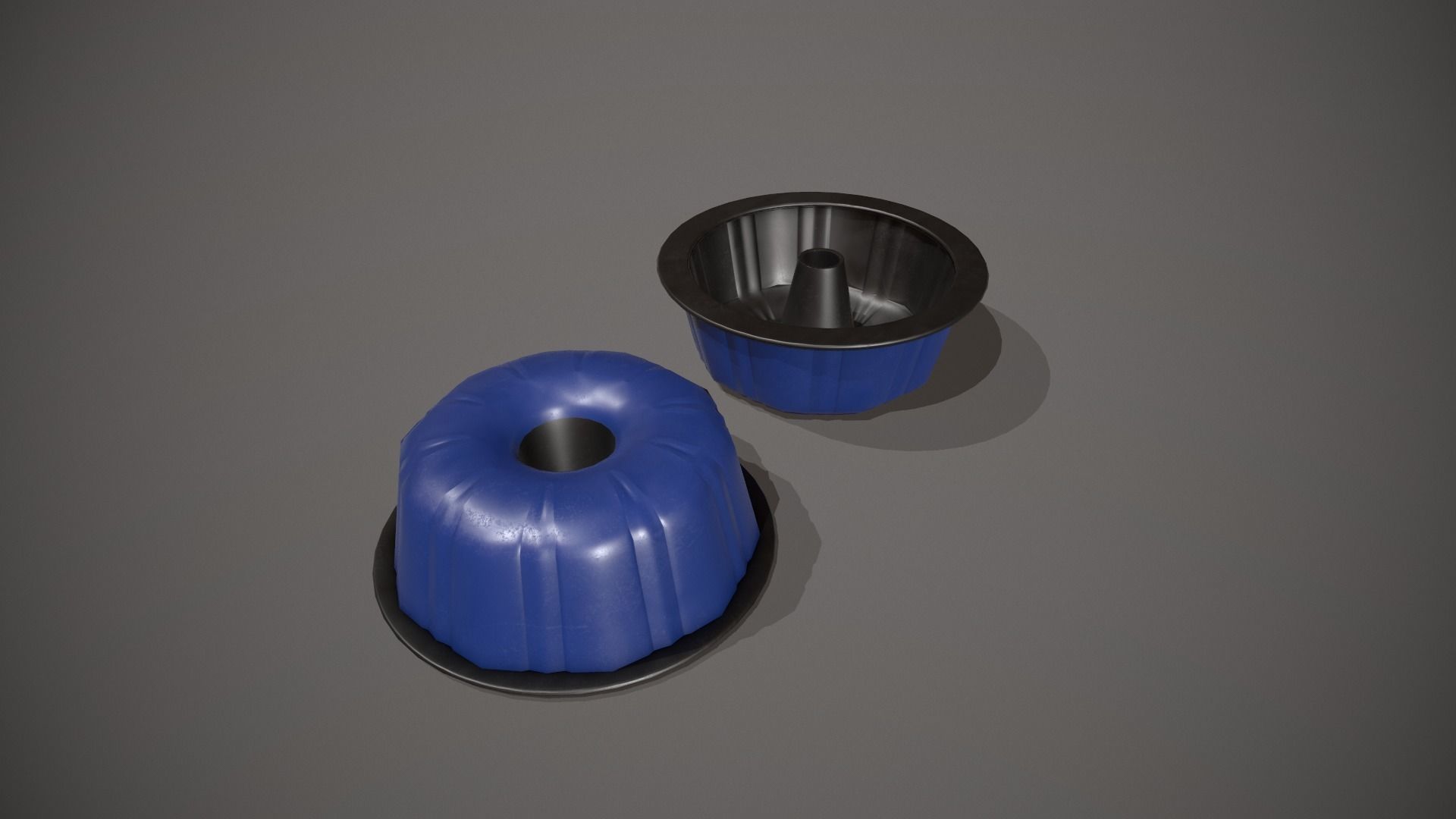 3D model Blue Funnel - Bundt Cake Tin VR / AR / low-poly | CGTrader