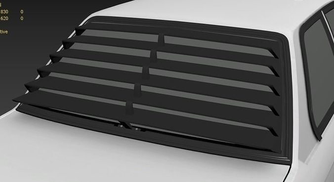 3D model classic e21 rear windshield louvers VR / AR / low-poly | CGTrader