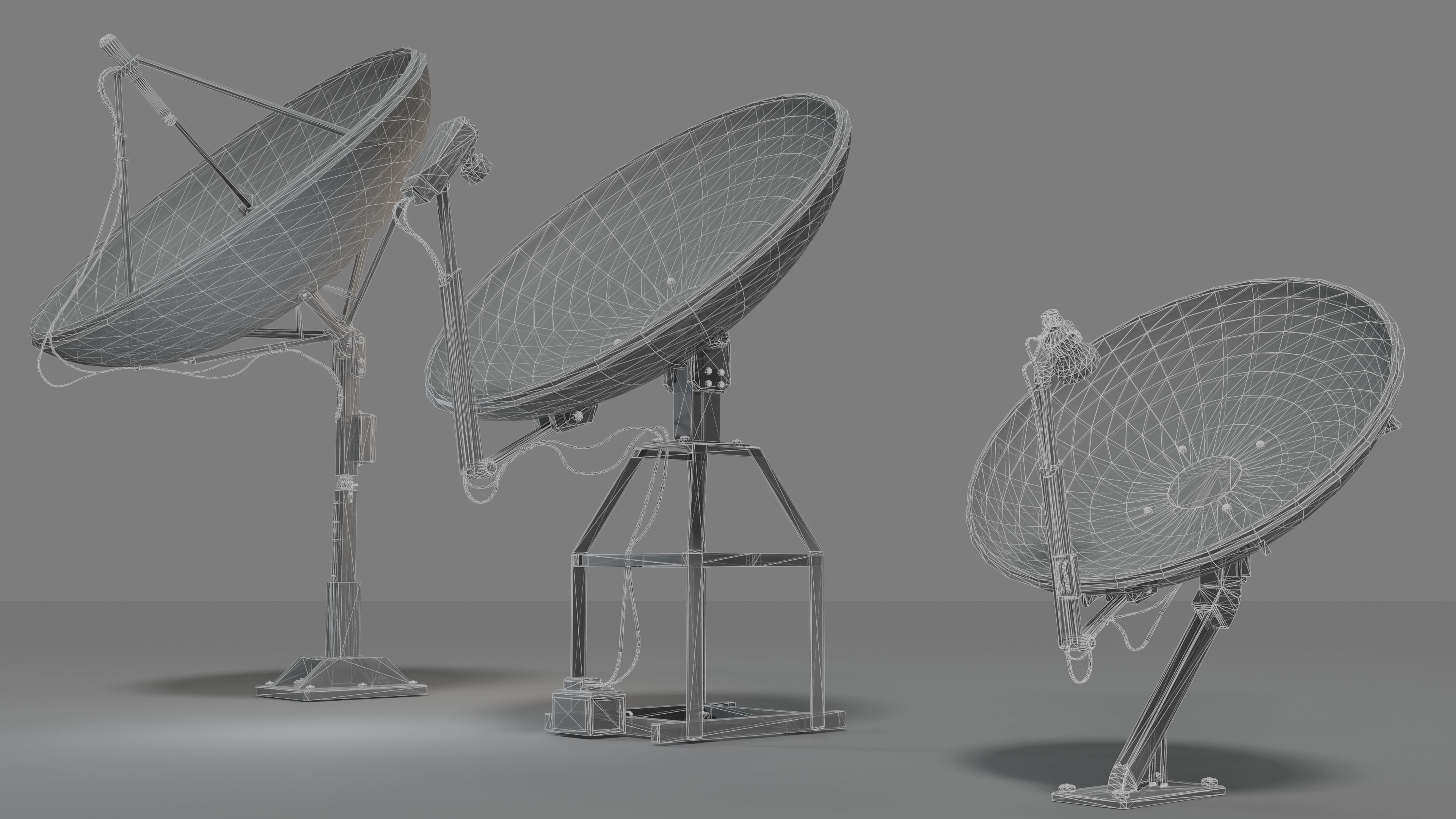 3D model Satellite Antenna VR / AR / low-poly | CGTrader
