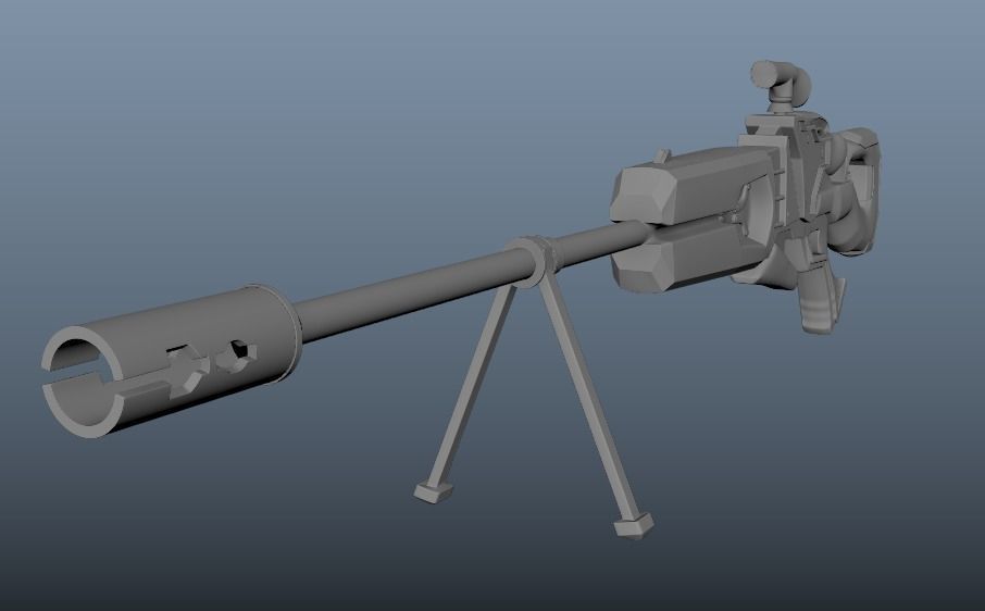 Alien Rifle 3D model | CGTrader