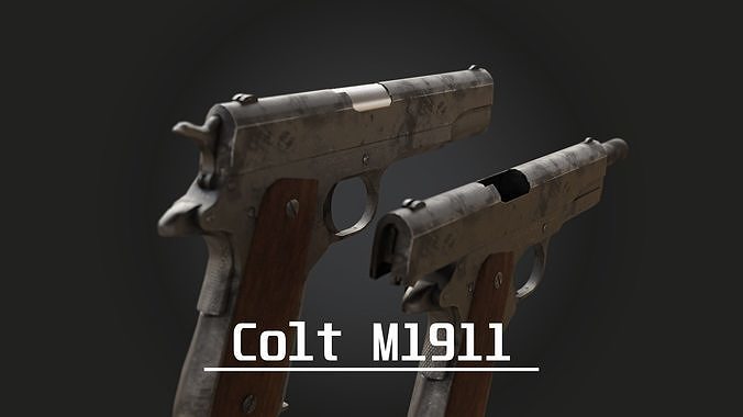 Colt 1911 game-ready 3D model | CGTrader